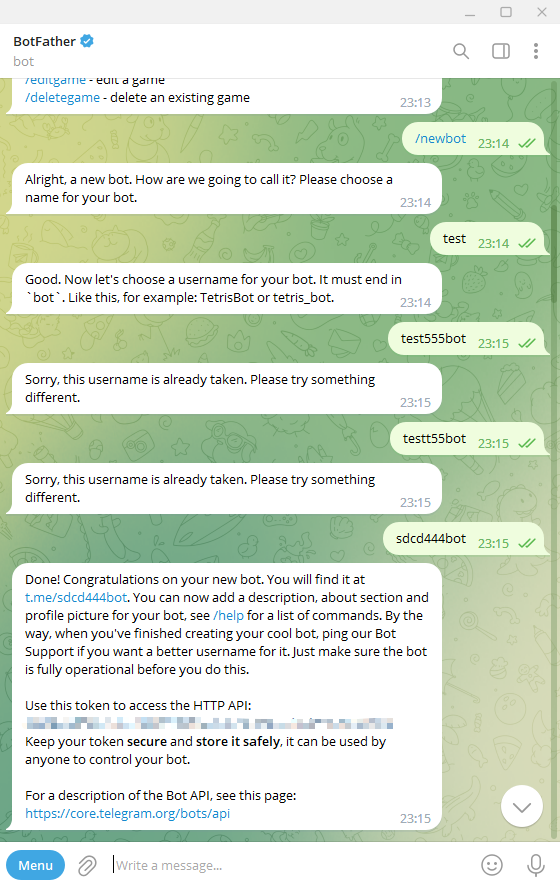 Telegram Bot 的注册和使用 Python 编写 机器人 承飞之咎